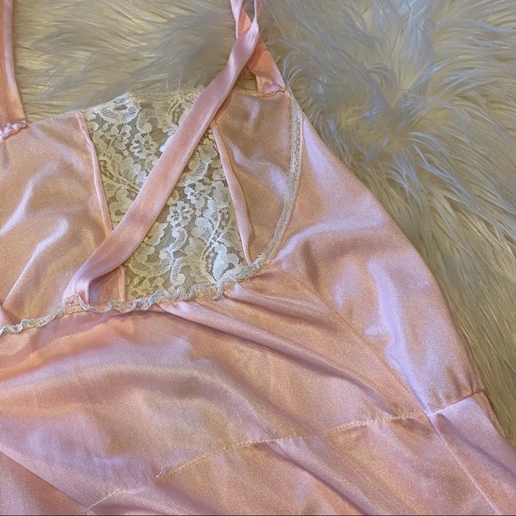 Sears | Intimates & Sleepwear | Vintage 7s 80s Sears Pink Silky Long ...